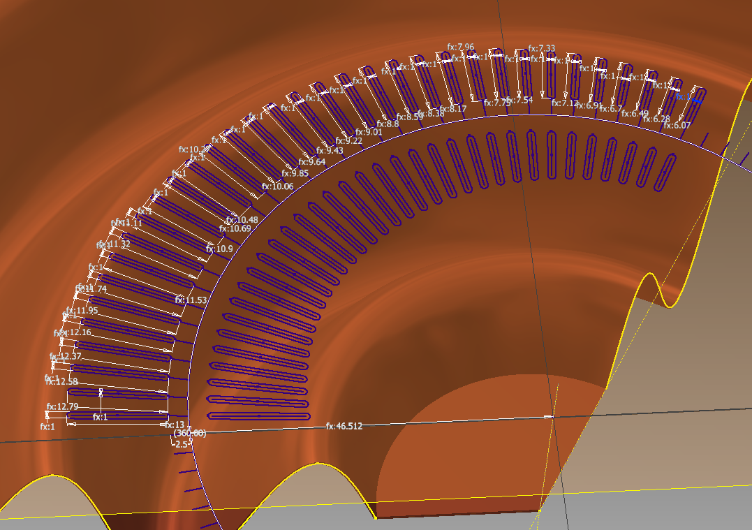 Slots, circular pattern and taper - Autodesk Community
