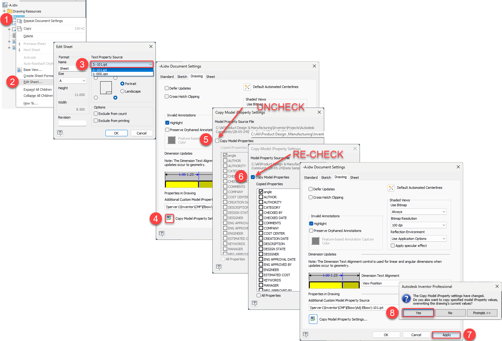 Parameter in iProperties " fields - Autodesk Community