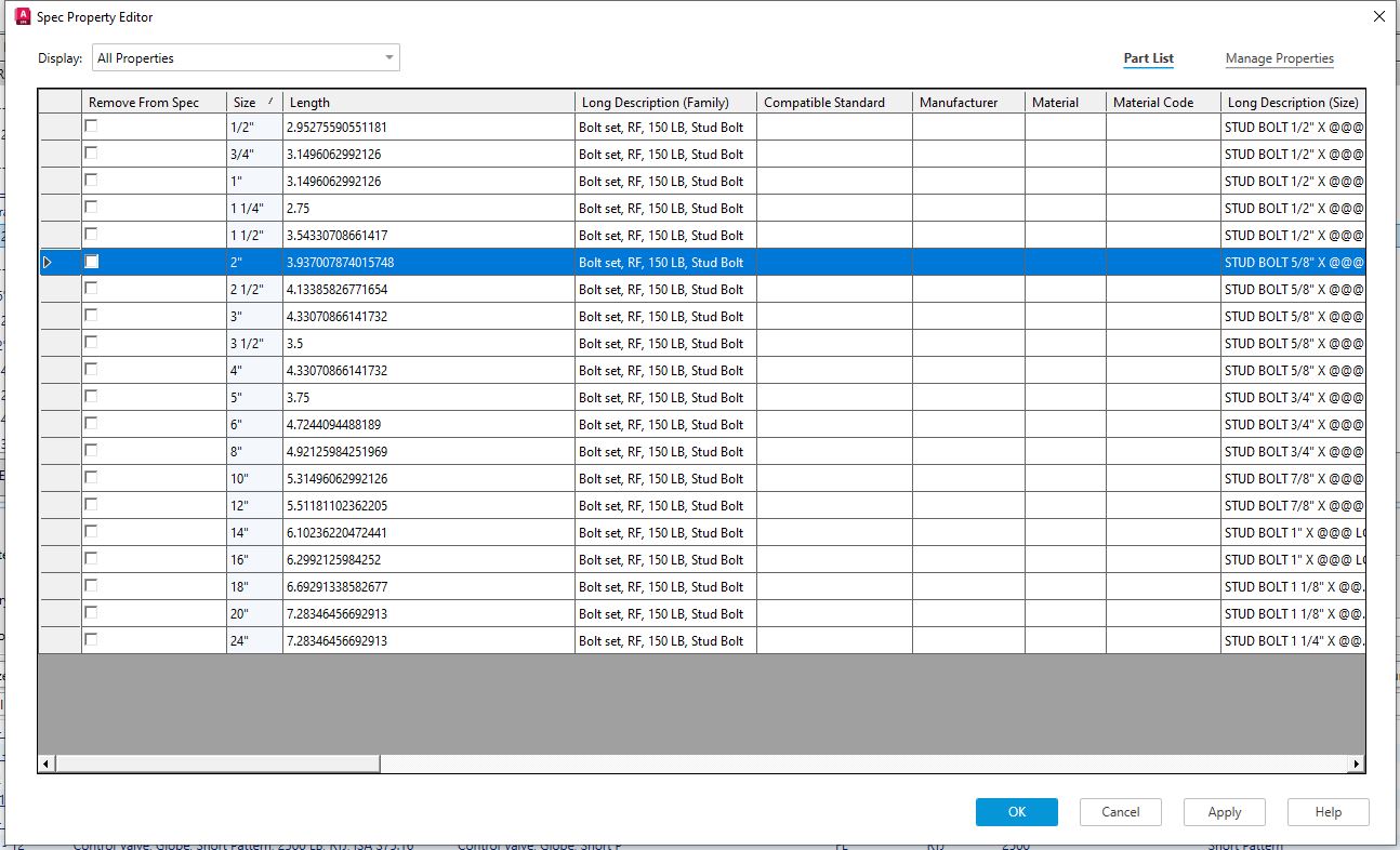 Bolt Lenght Mapping en AutoCAD Plant 3D - Longitud de Bolts - Autodesk ...