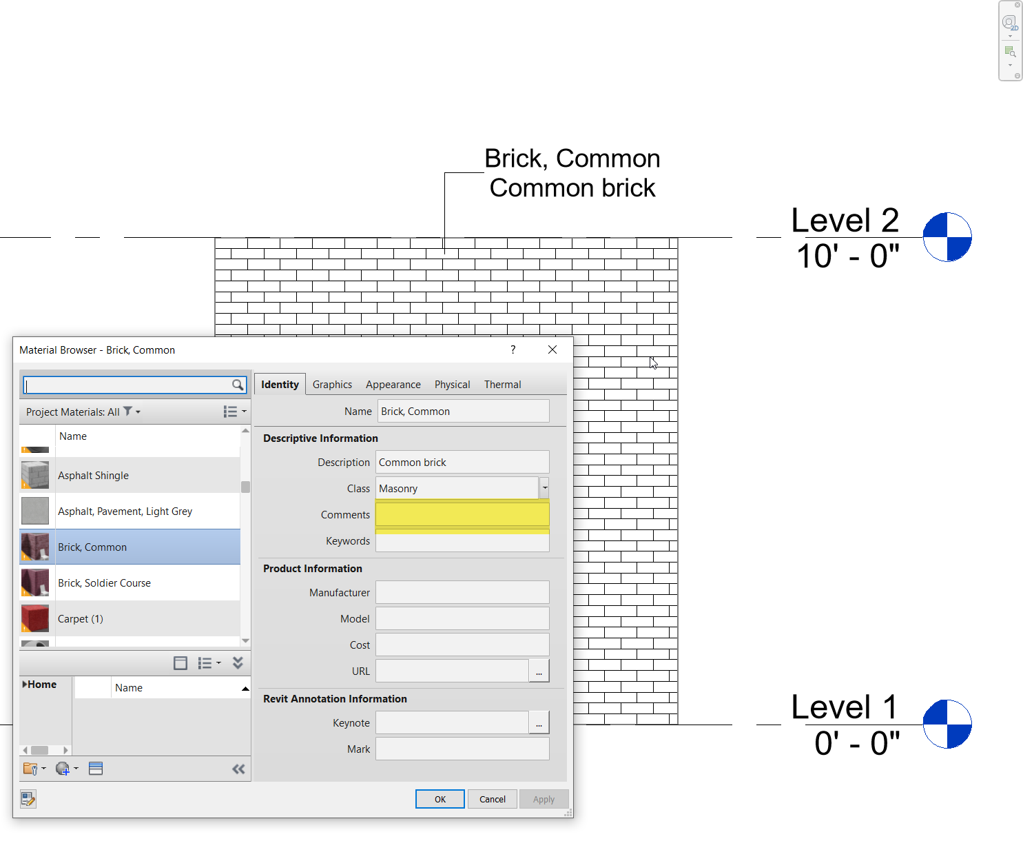 Solved: Revit freezes when clicking on a textbox (e.g. Description under Identity) in Material ...