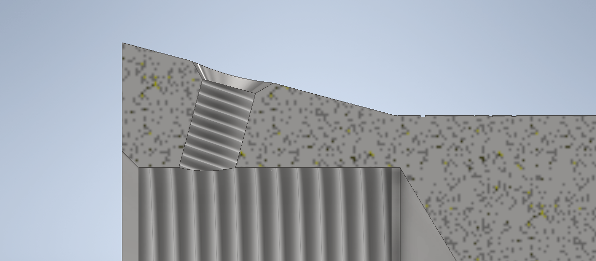 Solved: CAN'T CREATE A HOLE AT INCLINED SURFACE NORMAL TO PLANE ...