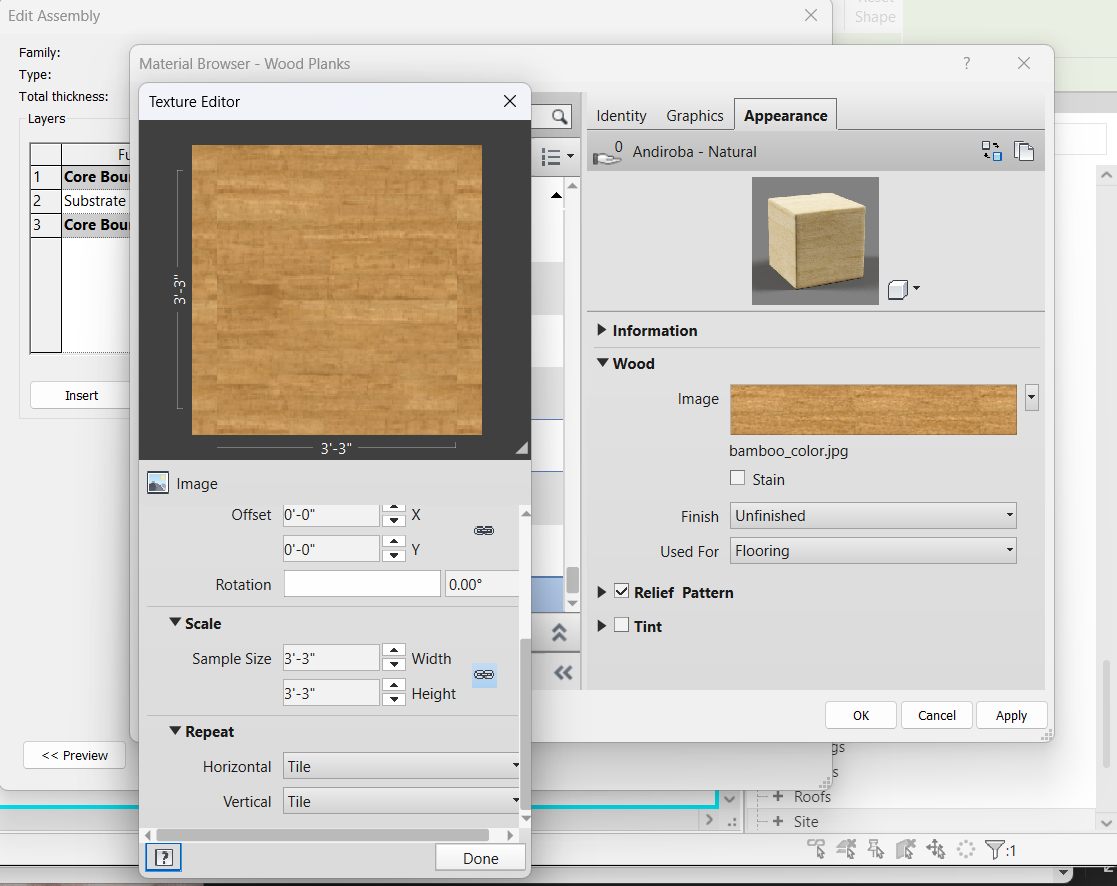 Solved: Cannot Change The Color & Angle of Wood Floor - Autodesk Community