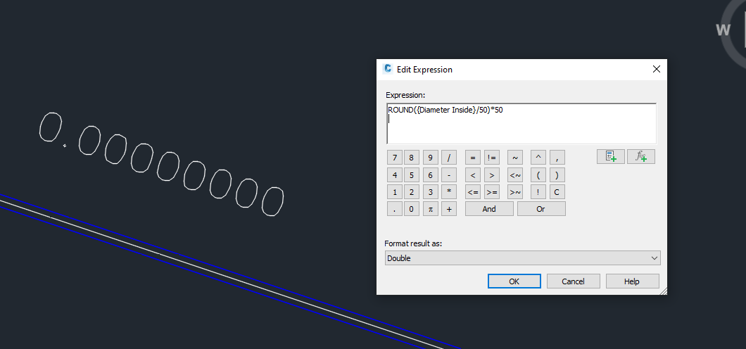 Pipe Diameter expressions to nearest 50 - Autodesk Community