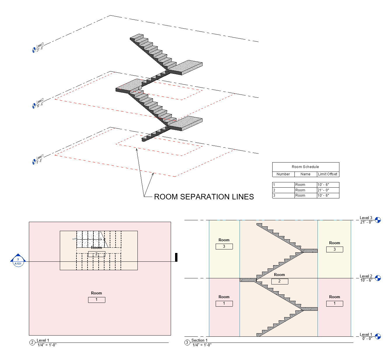 Split floor into multiple floors to allow different room-bounding ...