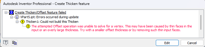 Solved: How to thicken/offset surfaces with high curvature? - Autodesk Community