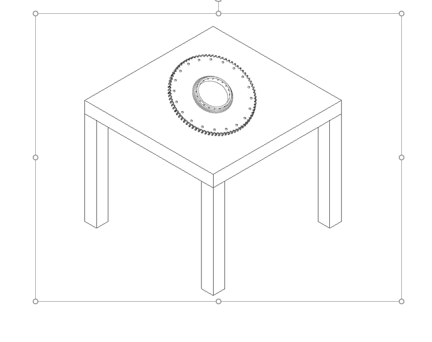 Creating a reference table or flat surface below a part in Autodesk ...