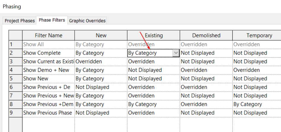 Solved: Disable Phase Graphic overrides without removing them ...