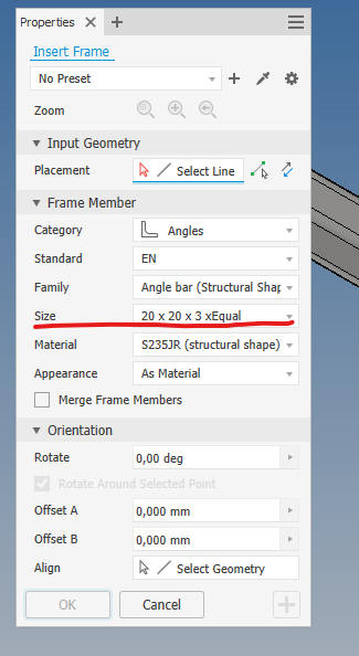 Custom size variable in the frame generator member - Autodesk Community
