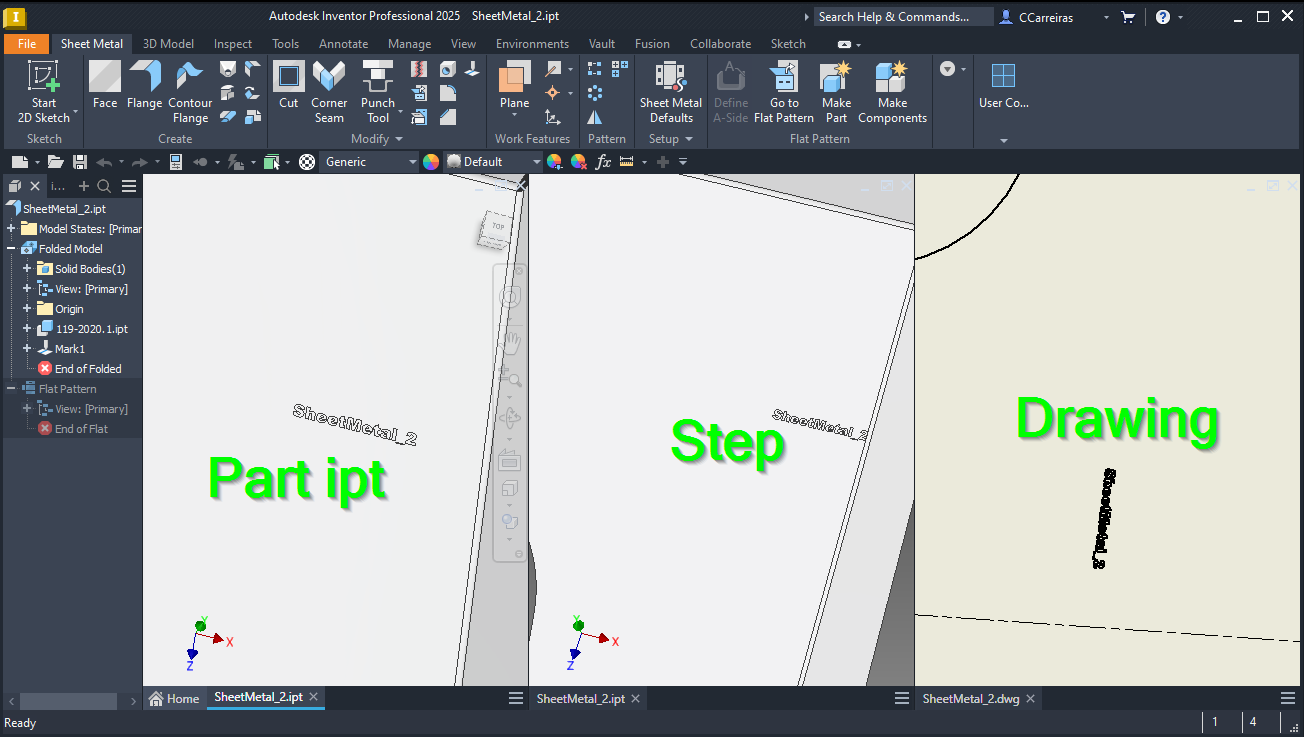 Solved: Workflow sheet metal - Autodesk Community