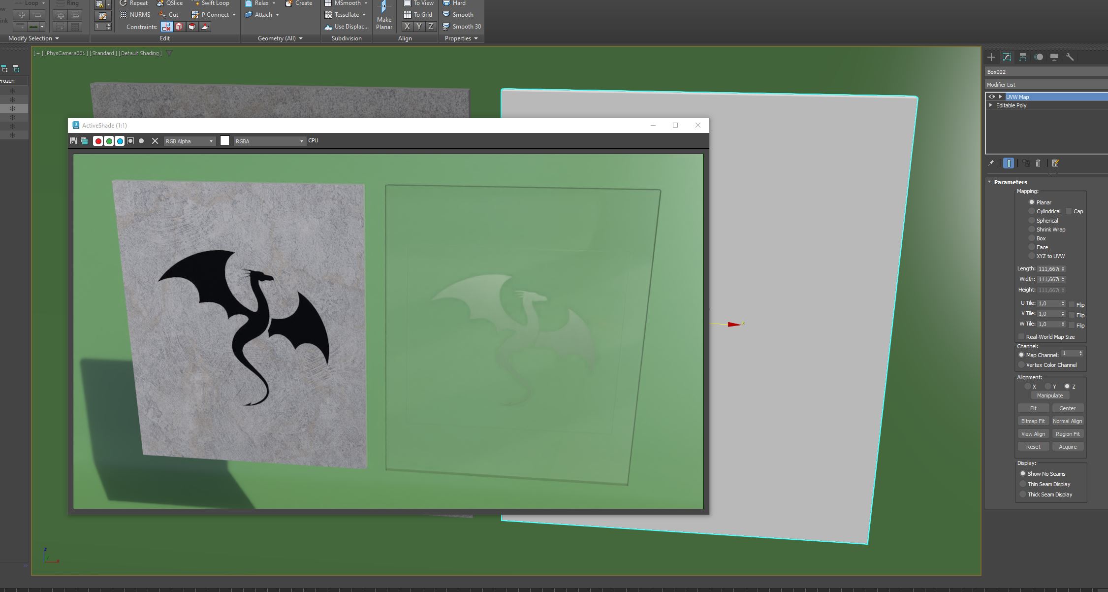 Solved: Decal on glass leaves unwanted borders. - Autodesk Community
