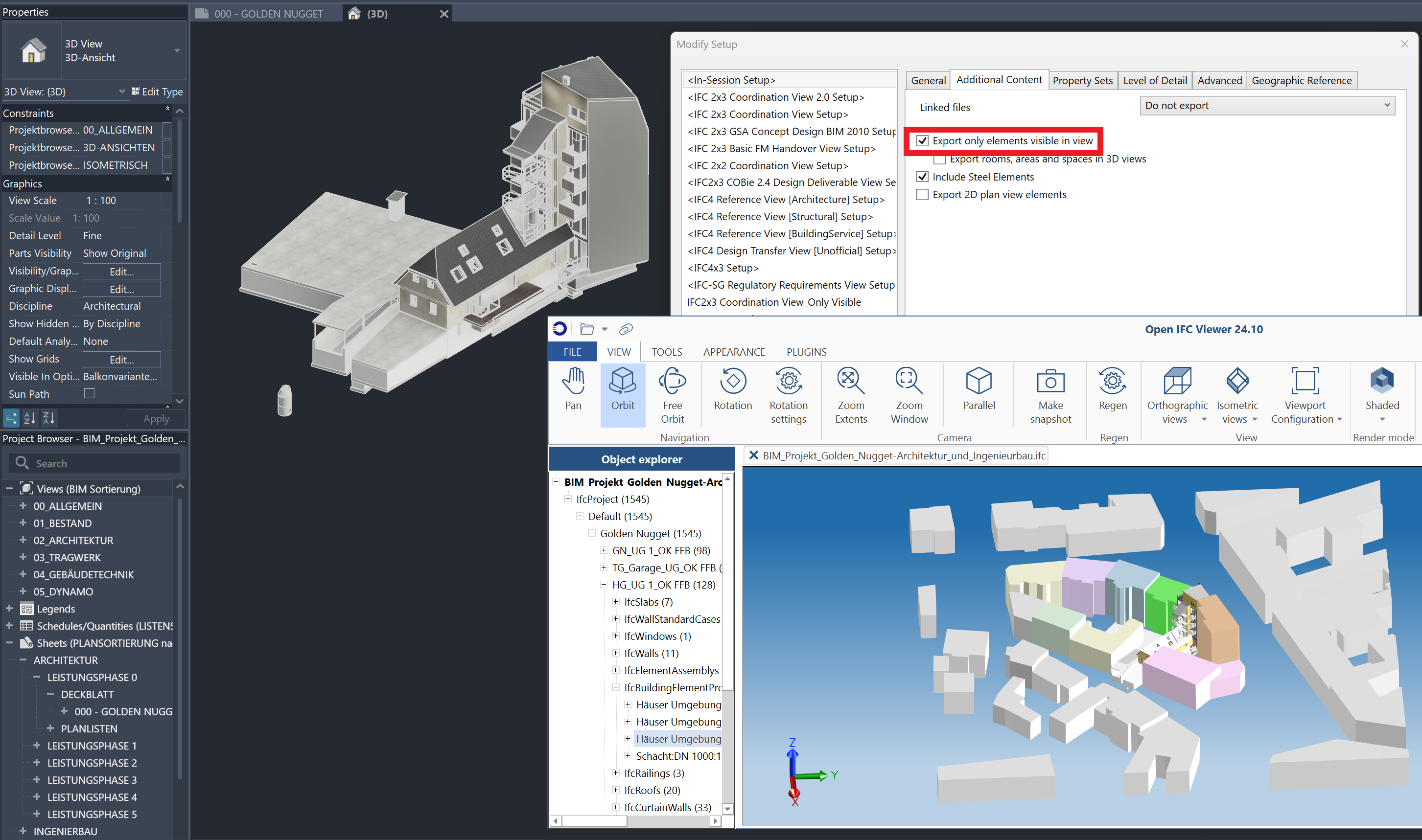 Solved: Hidden objects are included in exported IFC? - Autodesk Community
