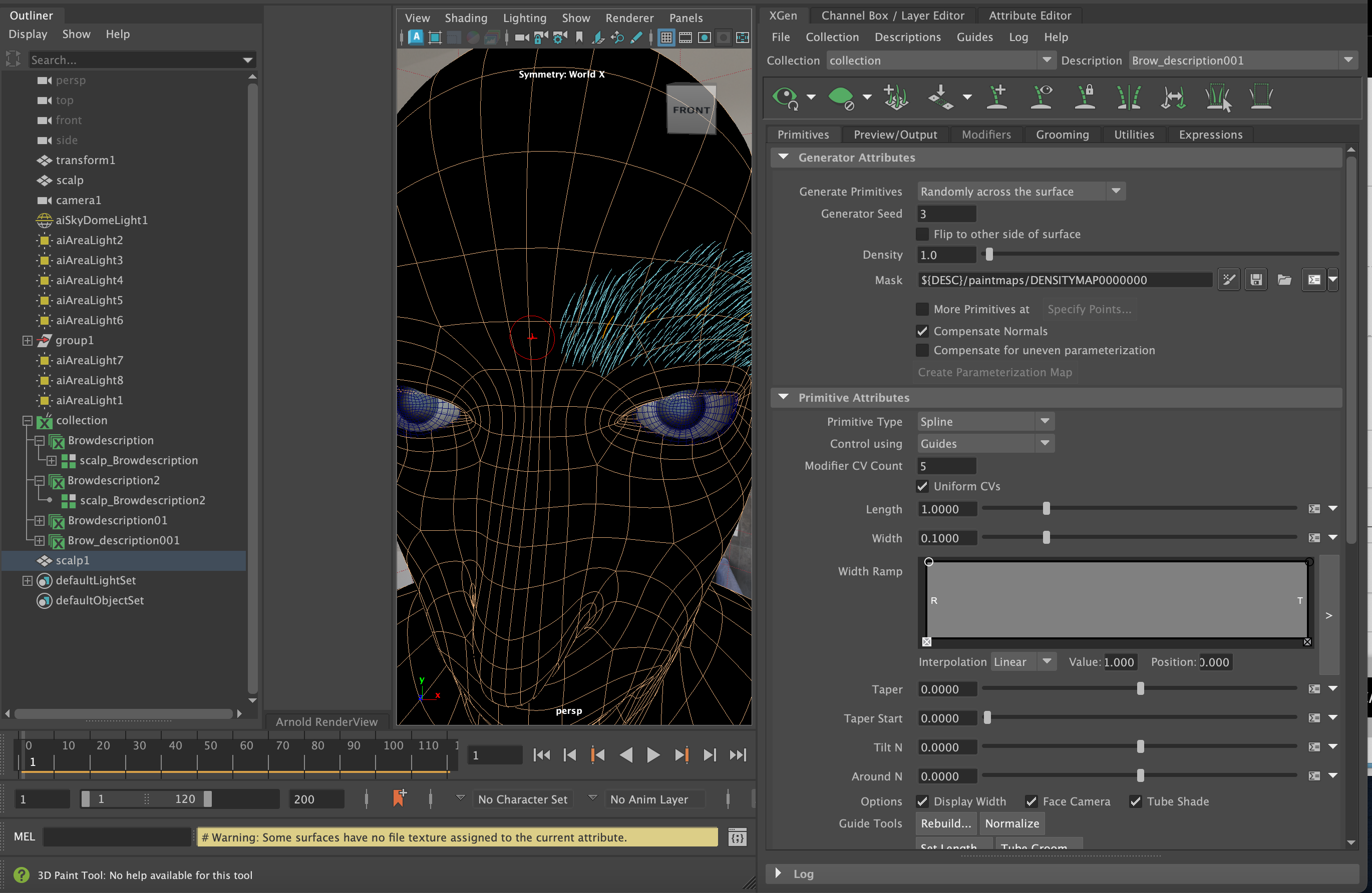 unable to paint on mask in xgen_ - Autodesk Community