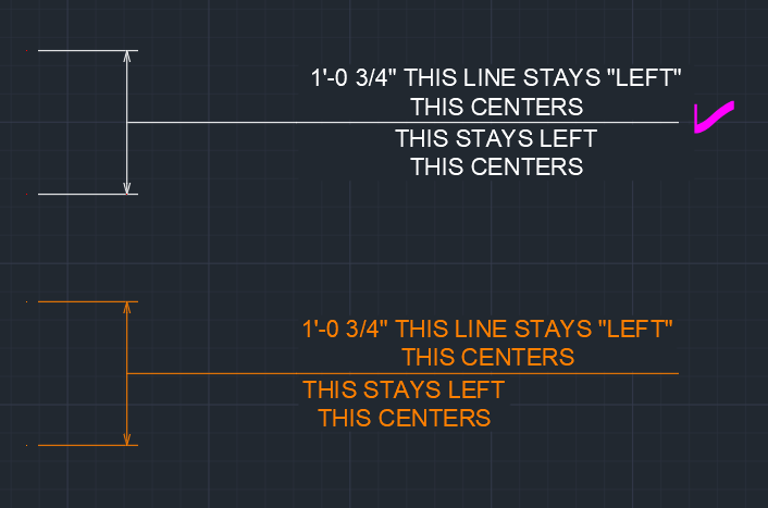 Solved: Dimension Text justification not working as planned - Autodesk ...