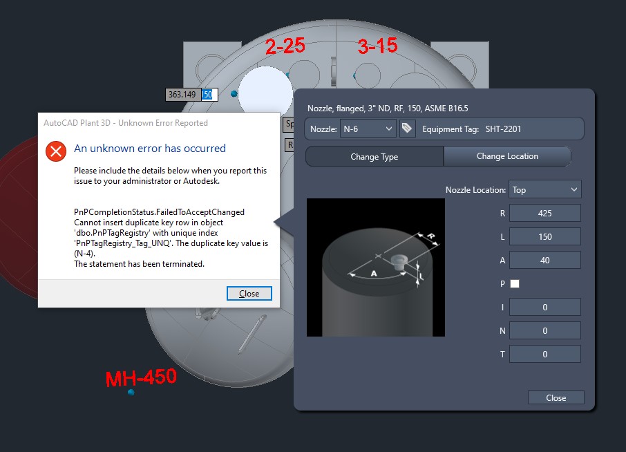 Failed to create 3d object data IN EQUIPMENT MODELING - Autodesk Community
