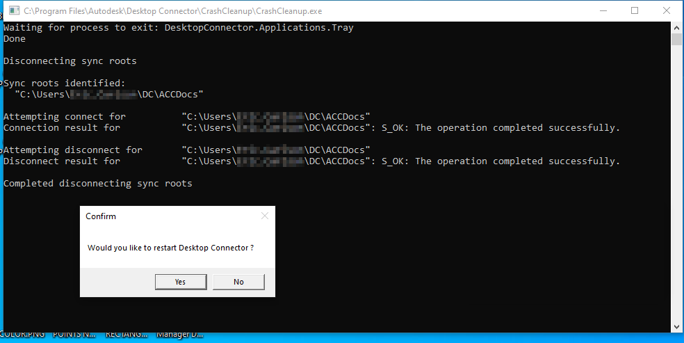 First time issue Desktop Connector CrashCleanup? - Autodesk Community
