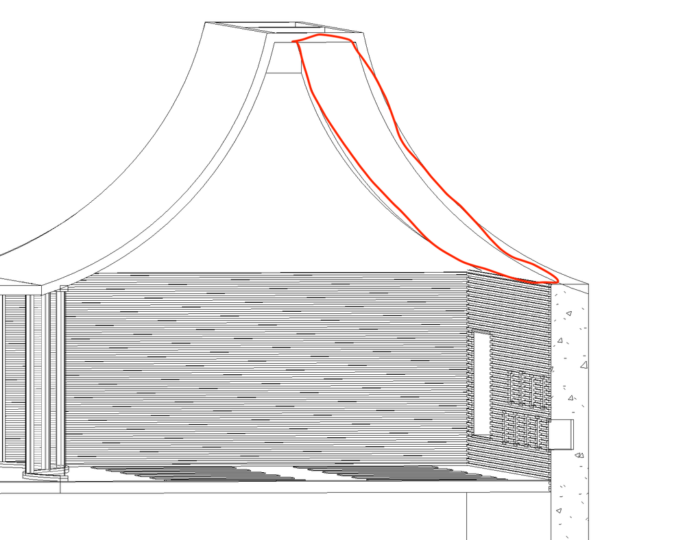 How can I put these interior timber slats on the interior of my curved ...