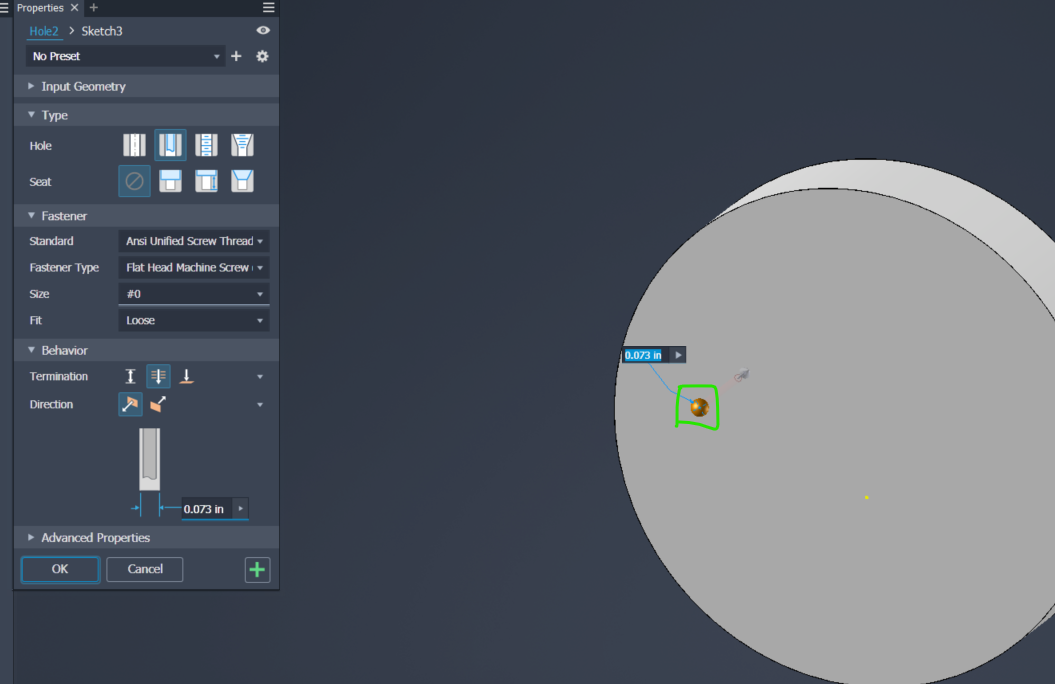 Customize the Autodesk Inventor Hole Chart with square extrude profile - Autodesk Community