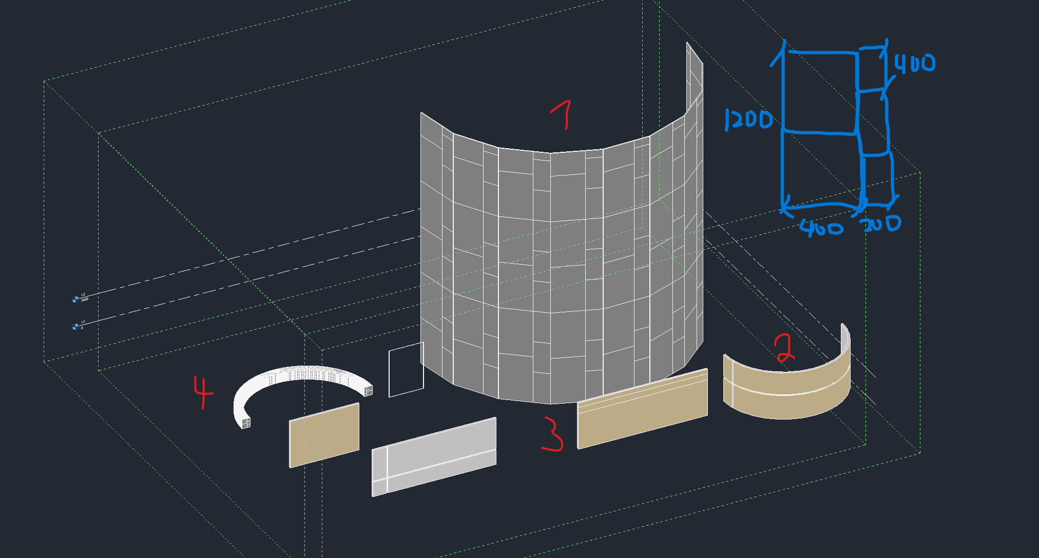 Solved: Creating a Pattern on a Curved Wall Surface in Revit - Autodesk Community
