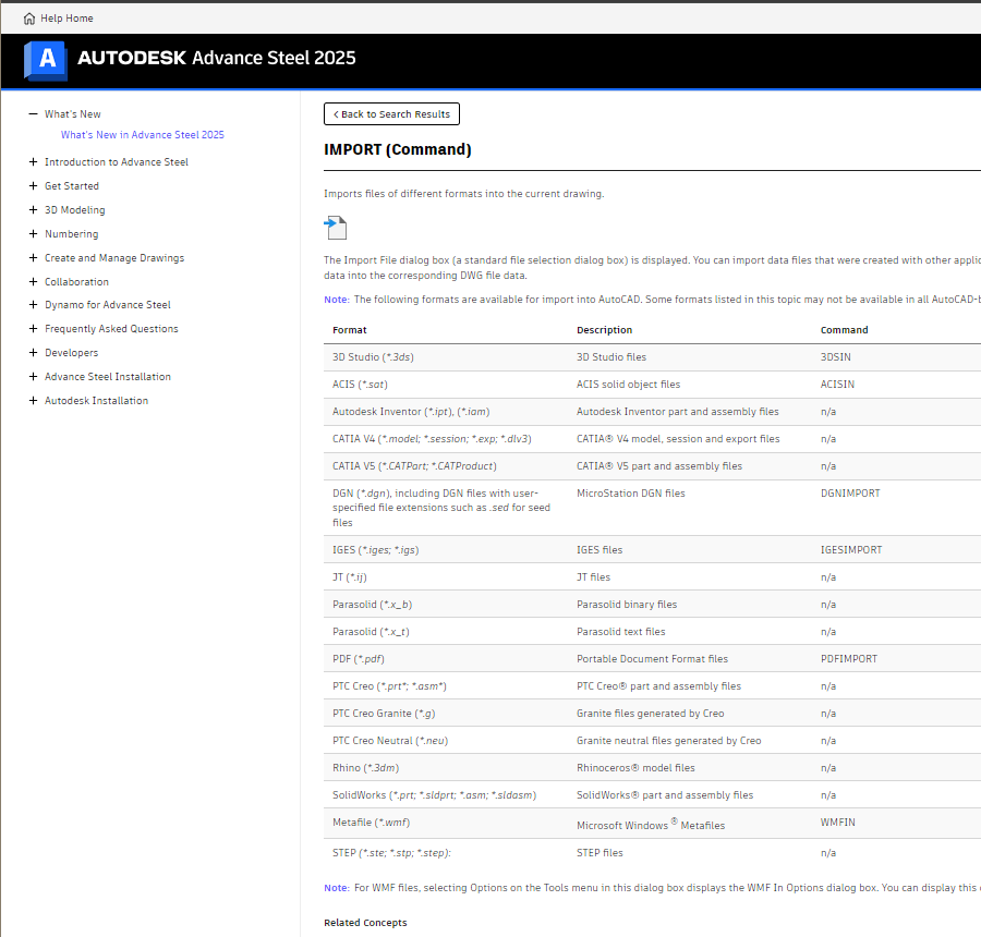 Solved: What Files can Be Imported To Advance Steel? - Autodesk Community