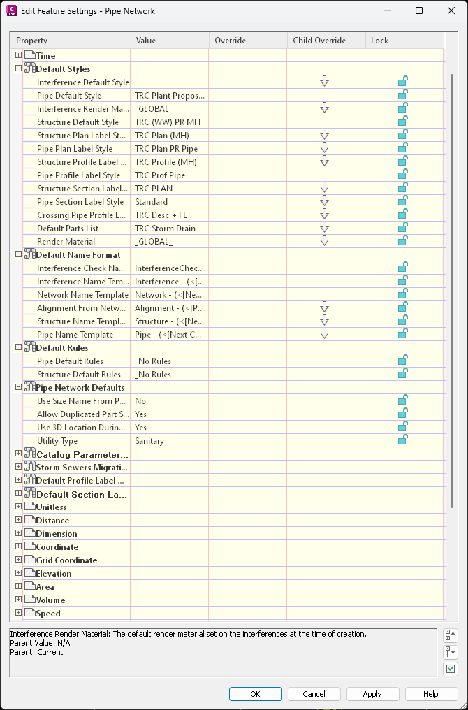 Data referenced pipe network has different style or part list than source drawing in Civil 3D ...