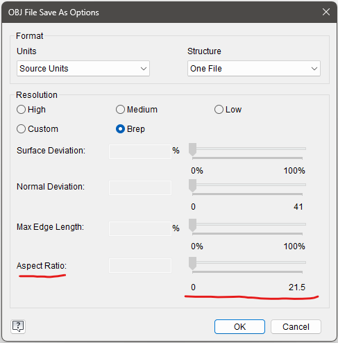 Solved: Description mismatch for `AspectRatio` parameter in Translator options - Autodesk Community