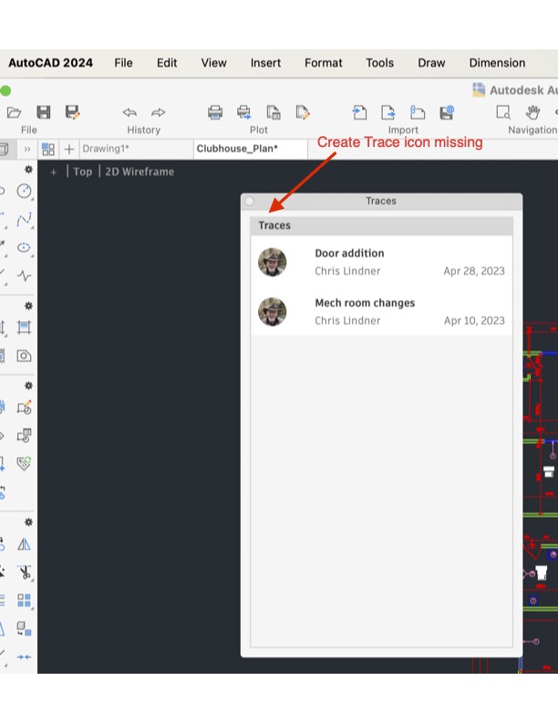 Solved: Create New trace icon missing on the Trace palette - Autodesk Community
