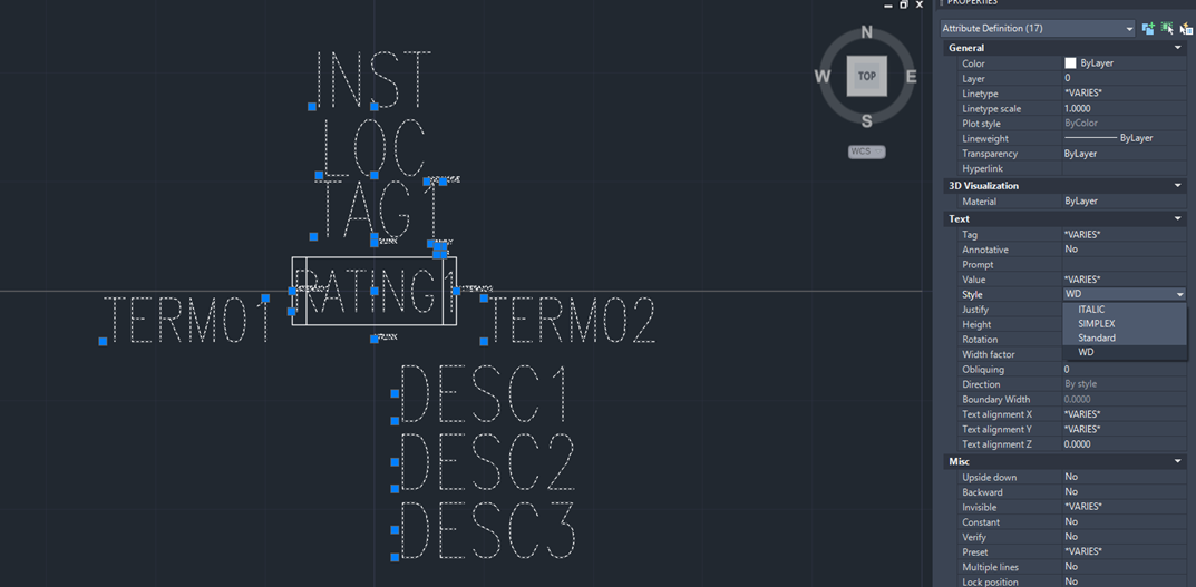 Solved: I need to change the text style of every block in my project to ...