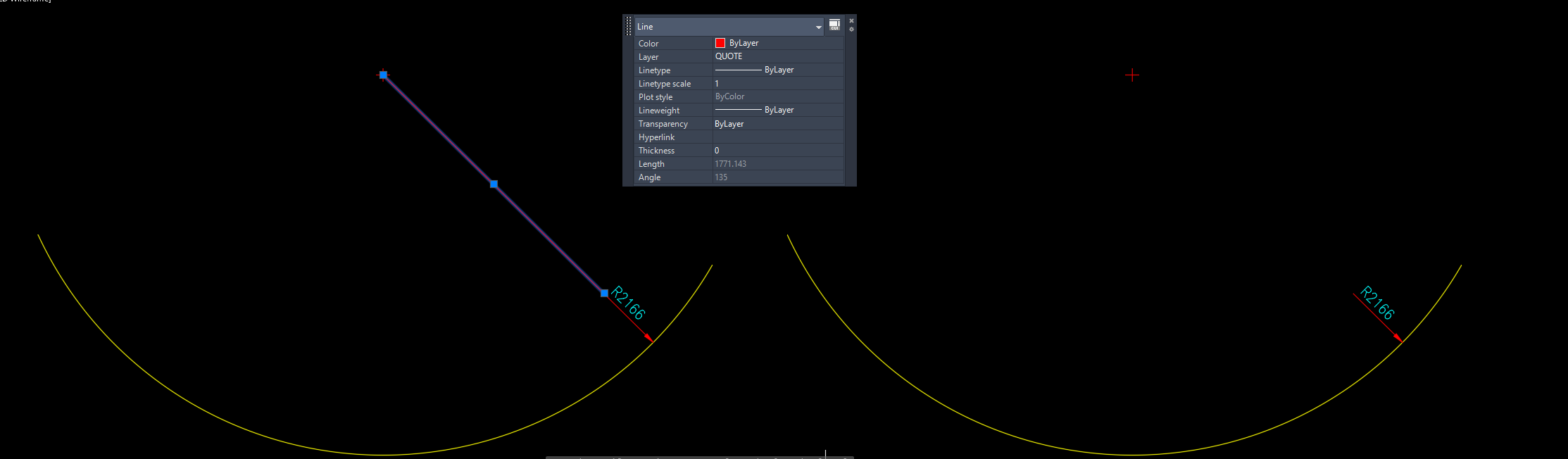 Solved: Line center until point in Radial Dimension - Autodesk Community