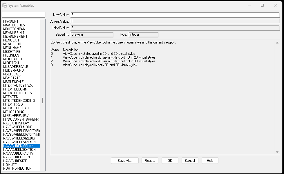 Re: how to PERMANENTLY AND FOREVER turn off the Navigation Bar and View Cube - Page 2 - Autodesk ...