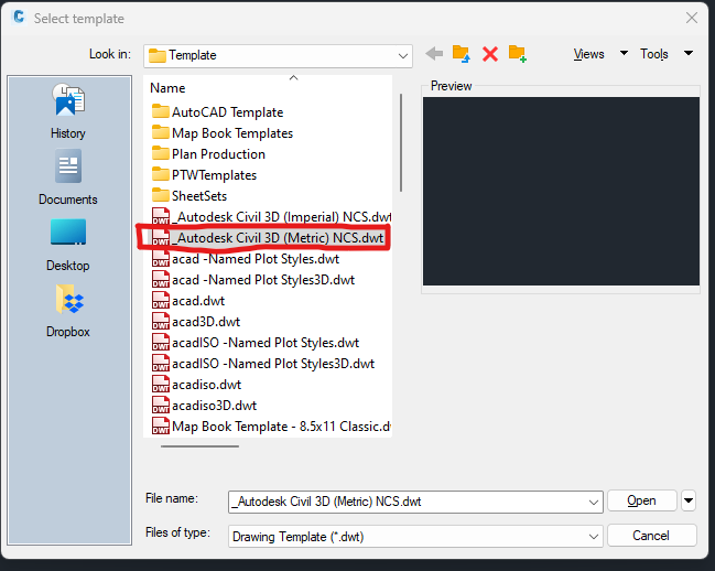 Default metric template contains imperial linetypes - Autodesk Community