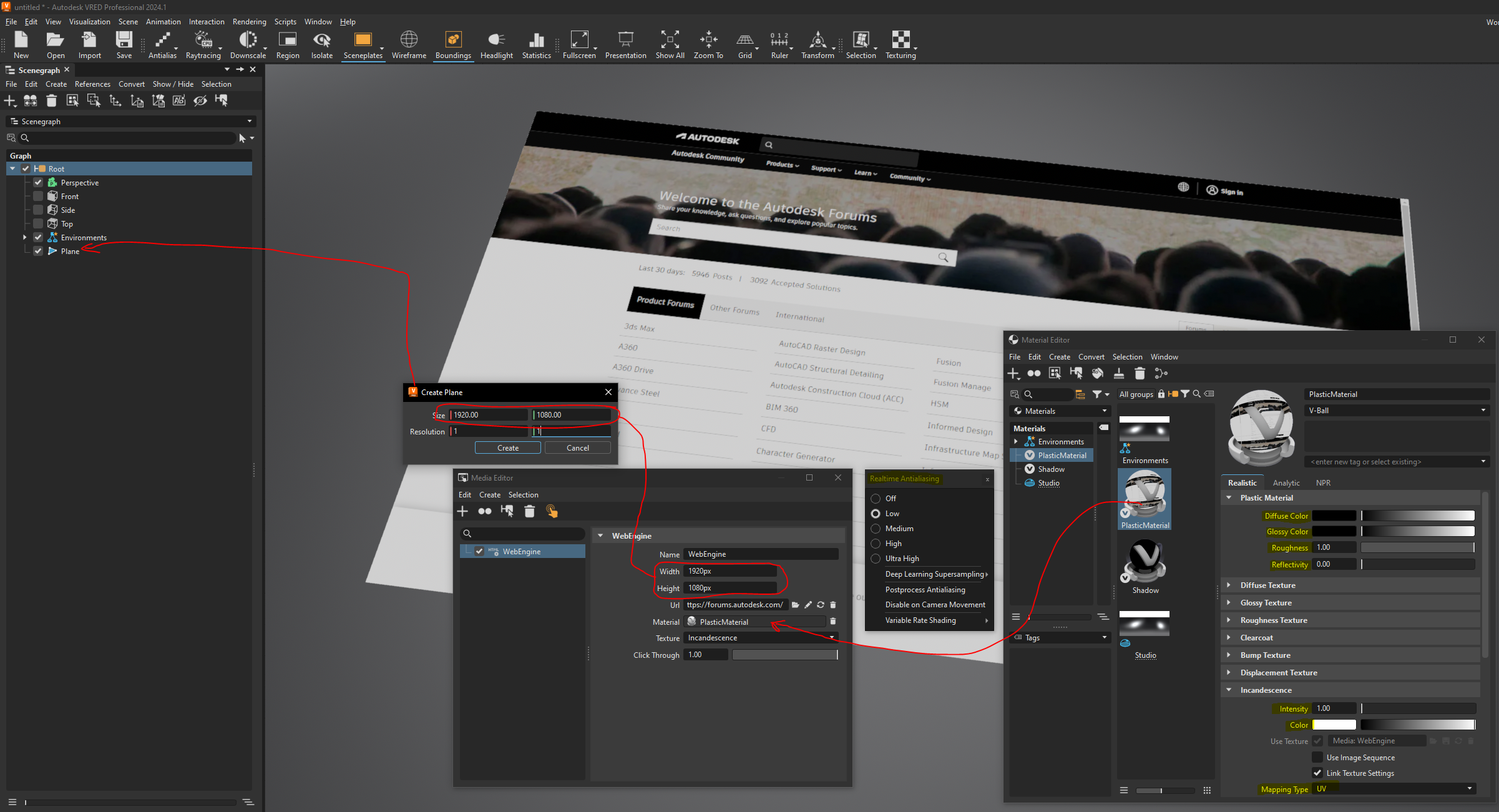 Solved: How to improve the resolution of webpage in media editor. - Autodesk Community