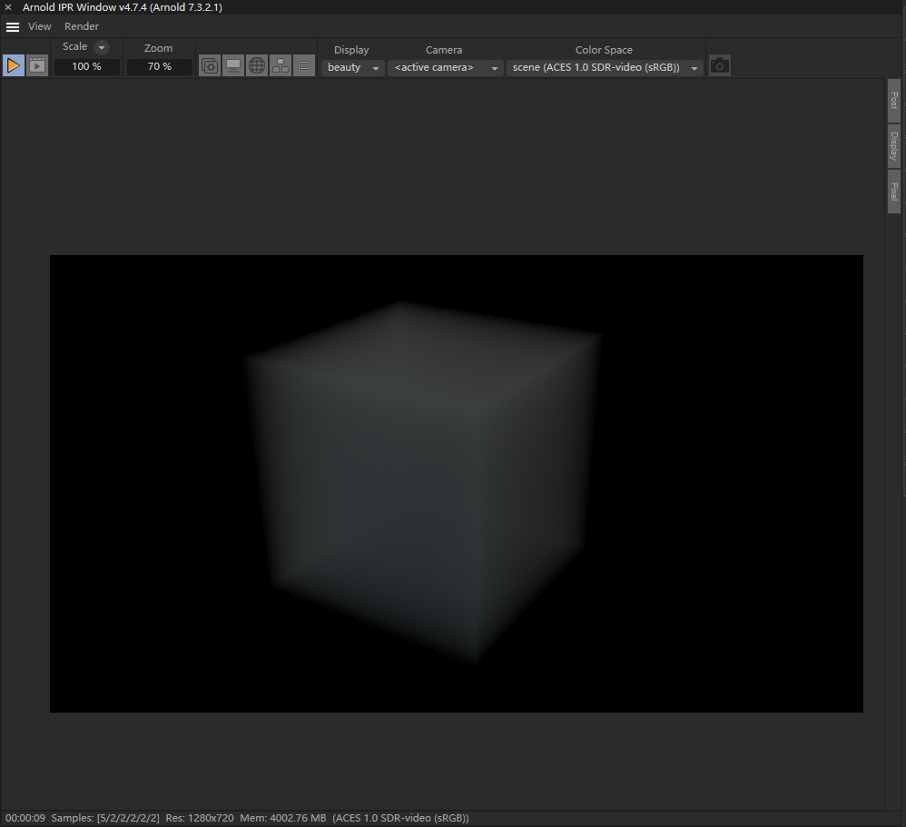 Arnold renderer is slow at rendering volumes using the GPU. - Autodesk Community