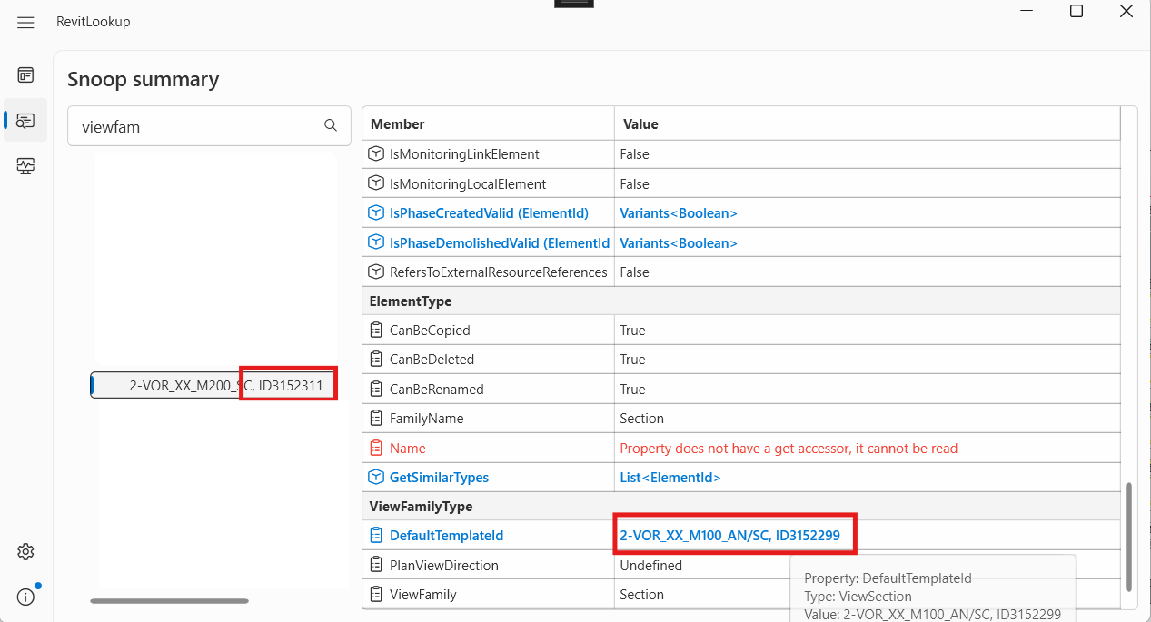 Solved: ViewSection.Create uses wrong ViewFamilyType - Autodesk Community
