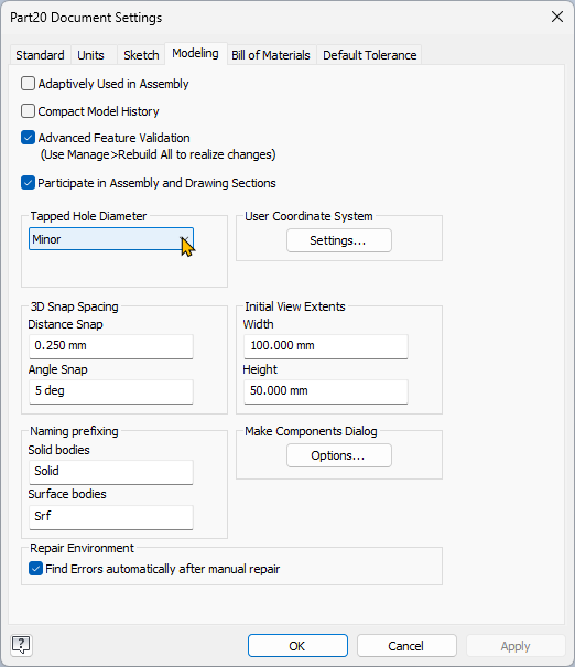 Solved: Wrong Hole / ThreadedFace thread info - Autodesk Community