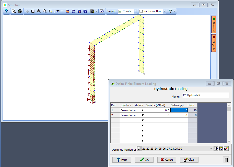 Divide element into small elements with linear load in structure ...