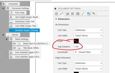 Solved: Drawing dimension extension line offset adjustment - Autodesk Community