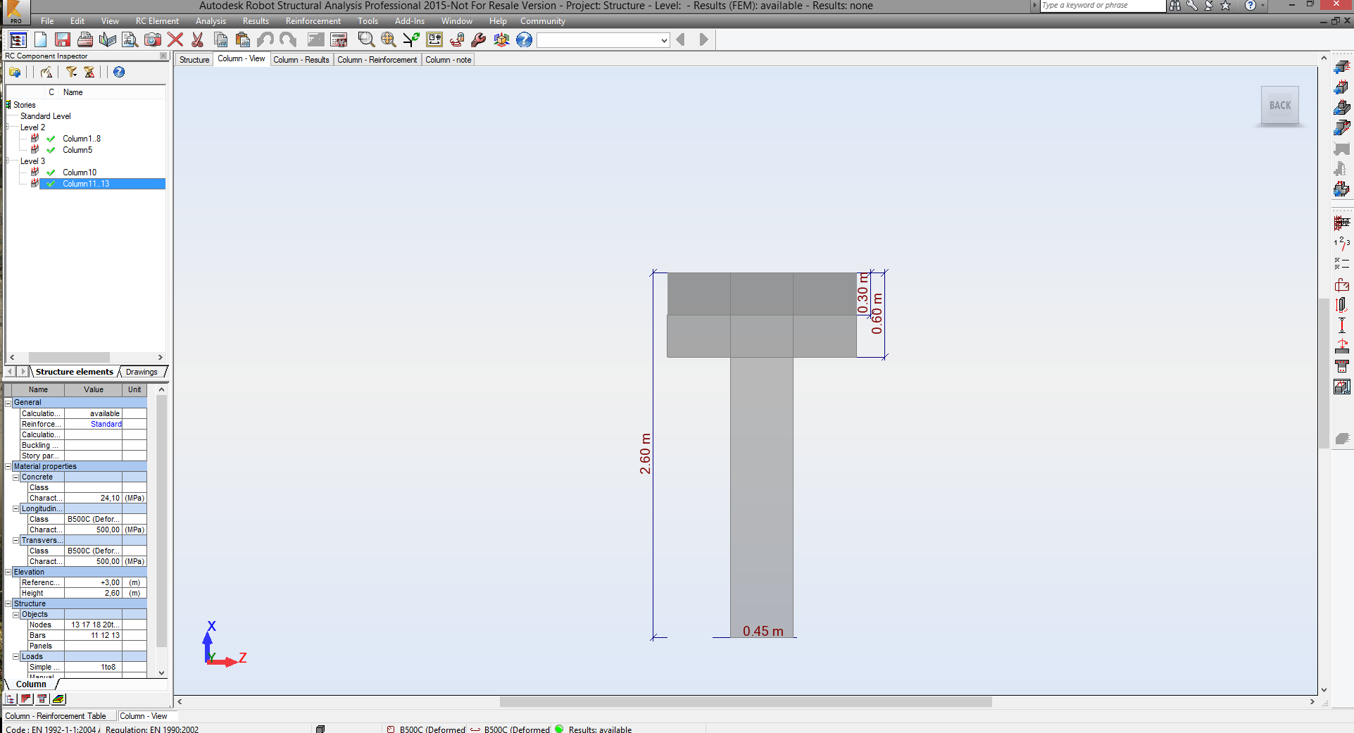 RC Column Design Height error - Autodesk Community