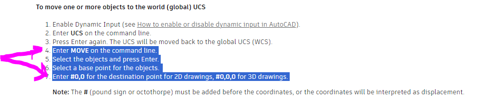 Solved: Move object to UCS - Autodesk Community