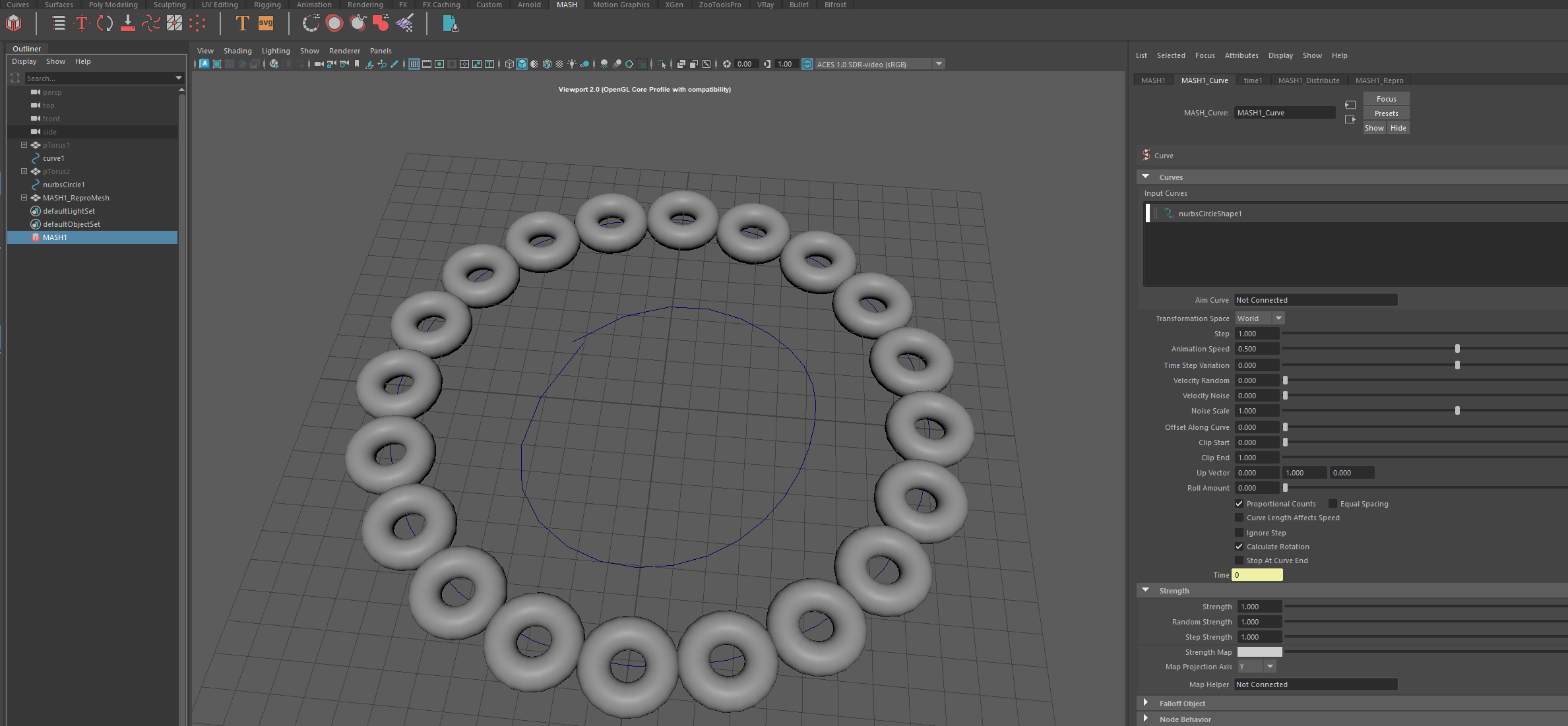 Solved: MASH Network Not Displaying on Curves in Maya - Autodesk Community