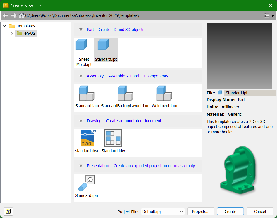 First Steps After Installing Autodesk Inventor