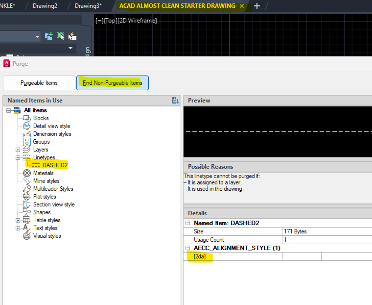 Solved: Purge EVERYTHING from Blank Drawing - Autodesk Community