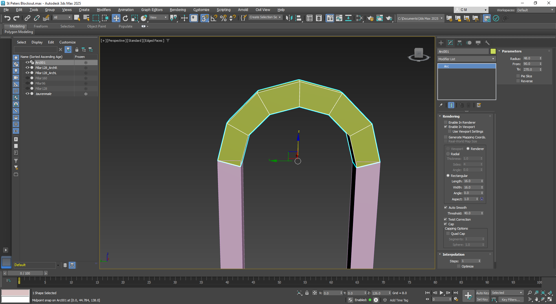 Solved: (Game Art) Model an archway without tilted arc ends? - Autodesk ...