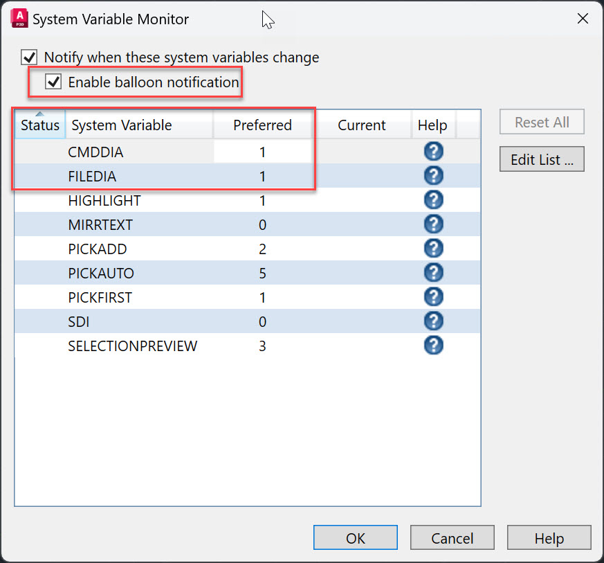Filedia & Cmddia reseting to 0 - Autodesk Community