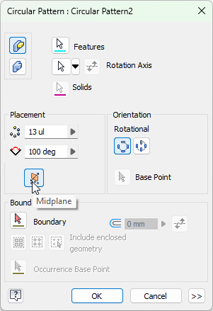Solved: Basic questions about circular feature pattern - Autodesk Community