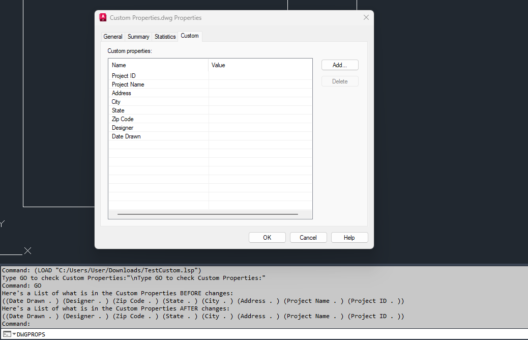 Excel table to Custom Dwgprops in AutoCAD LT - Autodesk Community