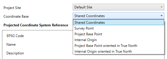 Base Point - Revit Internal Origin (0,0,0) for export/import (DWG, IFC ...