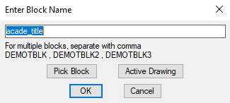 Update Title Block - Autodesk Community