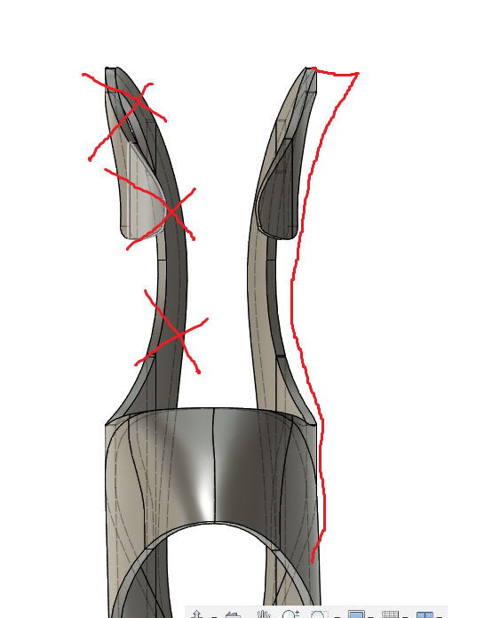 Solved: How to remove part of a body along existing line and how to "bulk up" part of an ...