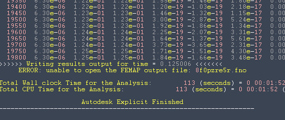 Nastran Unable to Open FEMAP Output file (Explicit dynamics) - Autodesk Community