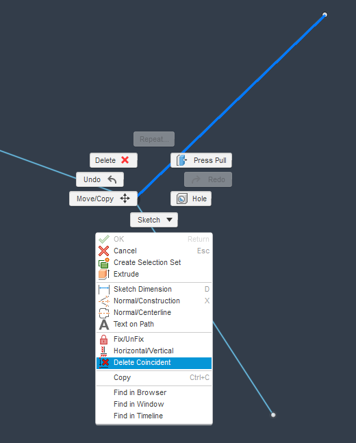 Solved: Sketch - How can I delete a Coincident Constraint - Autodesk Community